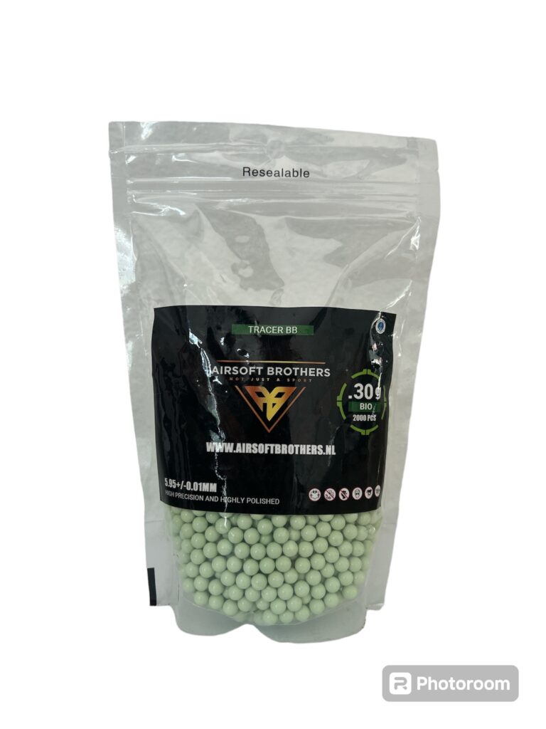 AIRSOFT BROTHERS TRACER BB'S - BIO 0.30G 2000RD - Airsoft Brothers - Webshop